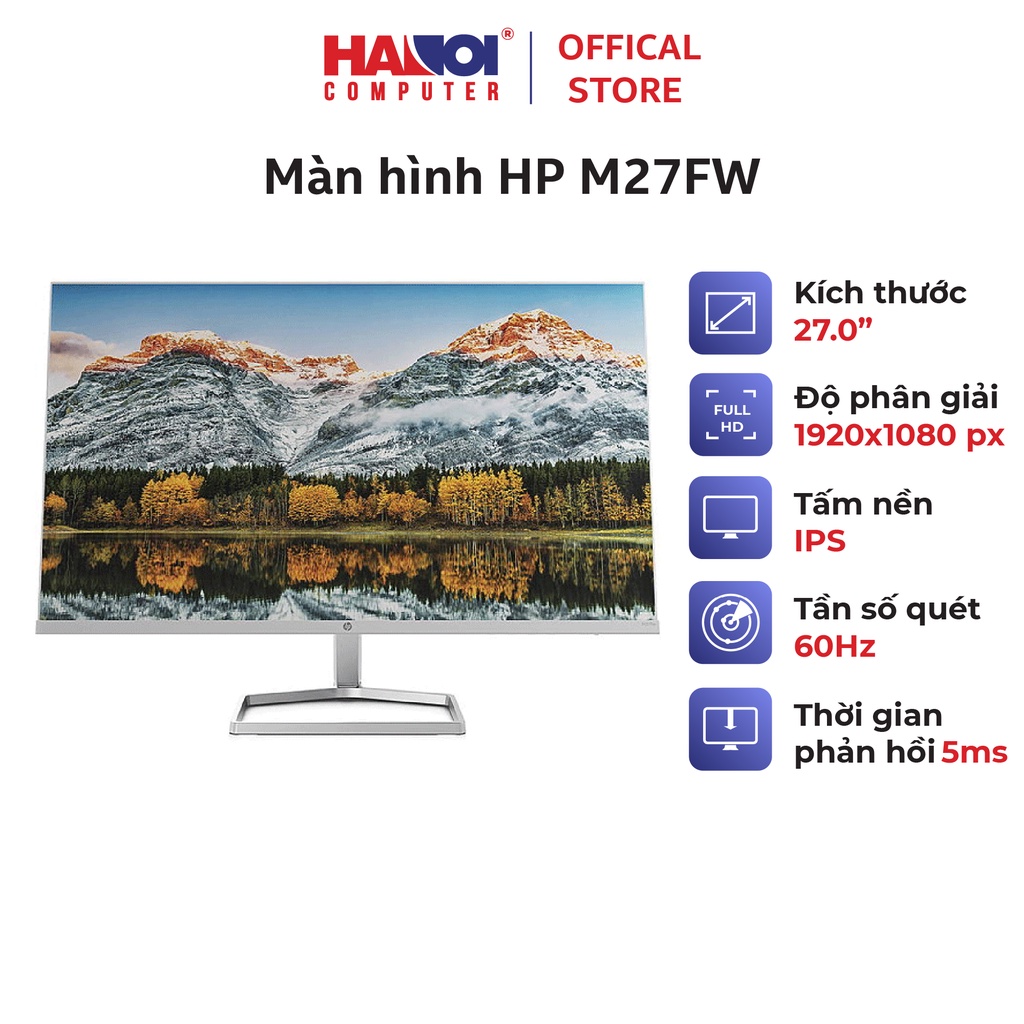 Màn hình HP M27FW (27inch/FHD/IPS/60Hz/5ms/300nits/HDMI+VGA) | Shopee ...