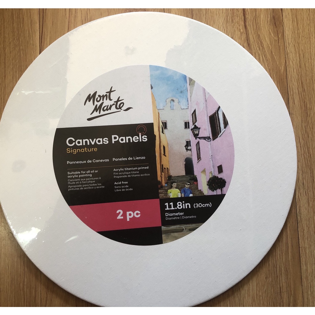 Bảng canvas tròn 30/40 cm, Mont Marte/Canvas Panel Round Mont Marte 30 ... Bảng canvas tròn 30/40 cm, Mont Marte/Canvas Panel Round Mont Marte 30 ...
