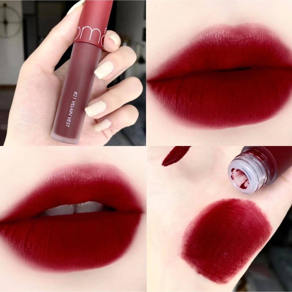 Son Kem Lì Romand Zero Màu 21- Đỏ Trầm, Son Romand Zero Velvet Tint 21 ...