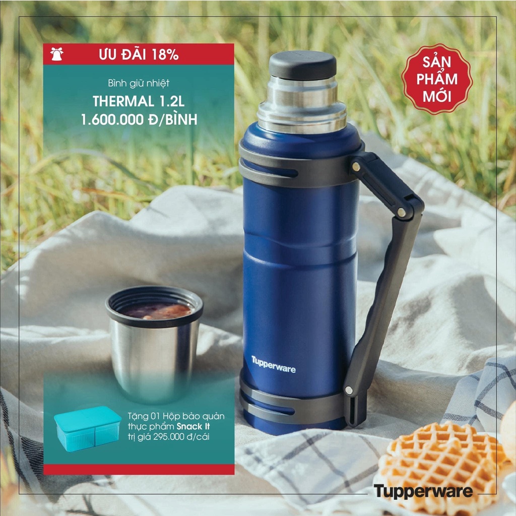Tupperware Bình giữ nhiệt STACKING THERMAL 350ml 475ml 1,2L | Shopee ...