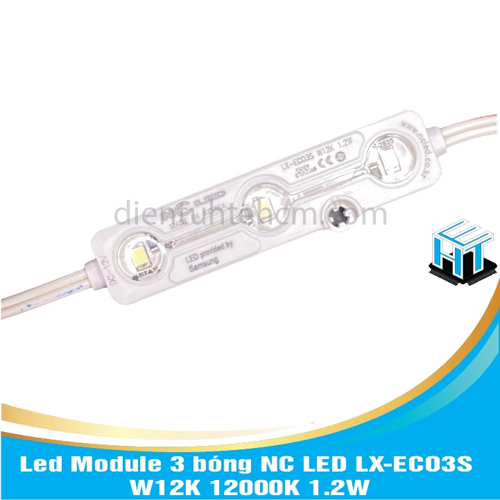Led Module 3 bóng trắng NC LED ECO3S- W12K 12000K 1.2W (SAMSUNG 2835 ...
