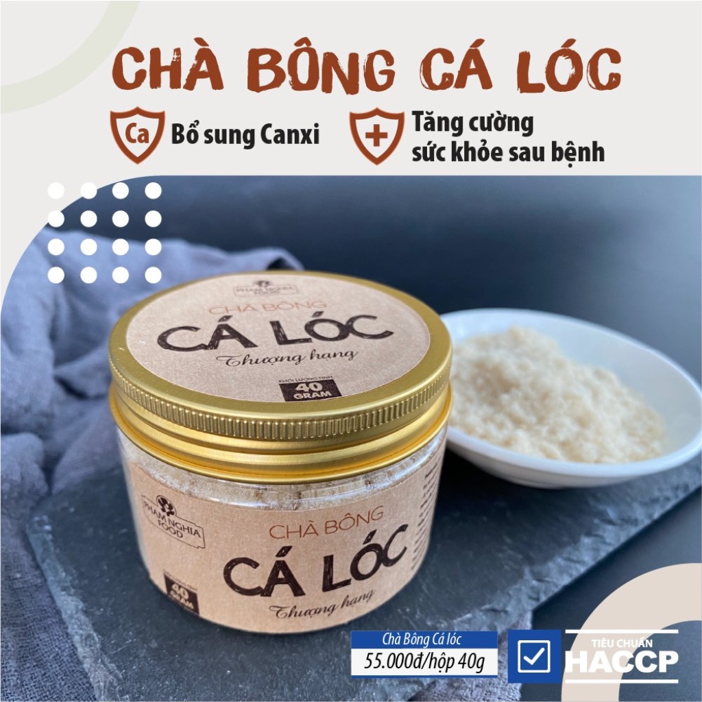 Chà bông cá lóc thượng hạng Phamnghiafood hũ 40gr | Shopee Việt Nam