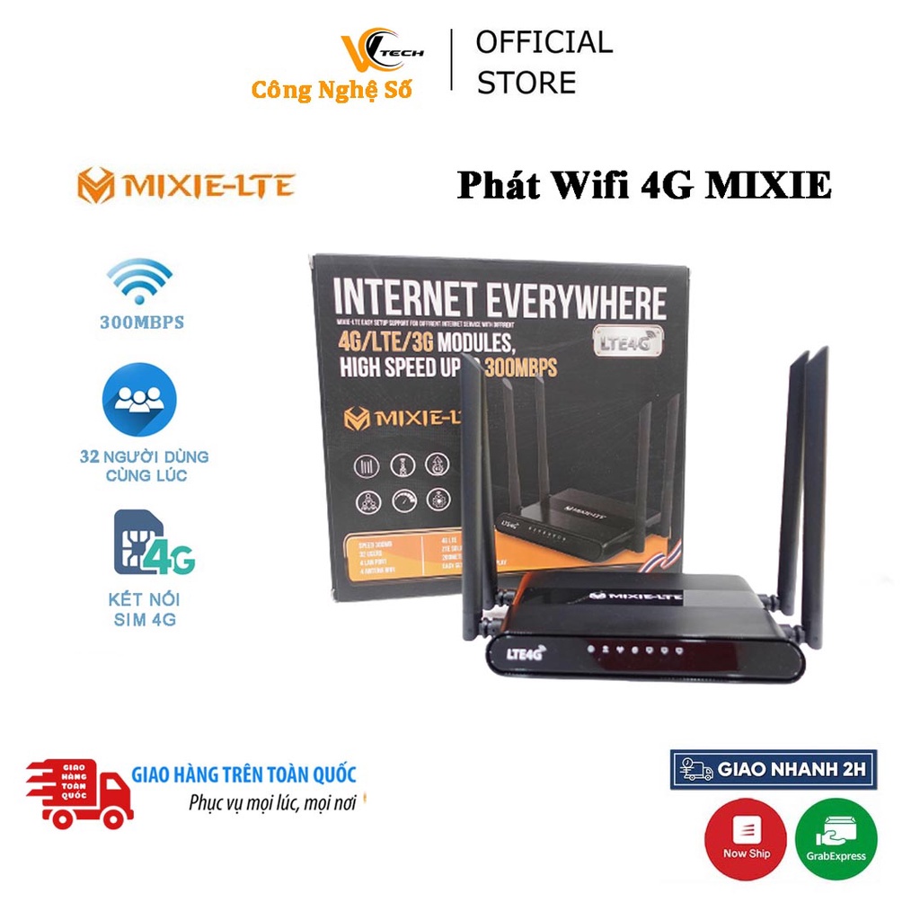 [Chính Hãng ]Bộ Phát Wifi 3G/4G Tốc Độ Cao MIXIE-LTE 4 RÂU | Phát wifi ...