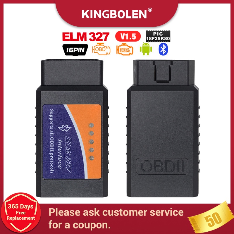 Thiết Bị Chẩn Đoán Lỗi elm327 V1.5 Bluetooth OBD2 ELM 327 WIFI V2.1 Hỗ Trợ Android elm327 Chuyên ...