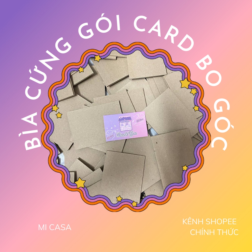 [ CÓ SẴN ] BÌA CỨNG GÓI CARD BO GÓC | Shopee Việt Nam