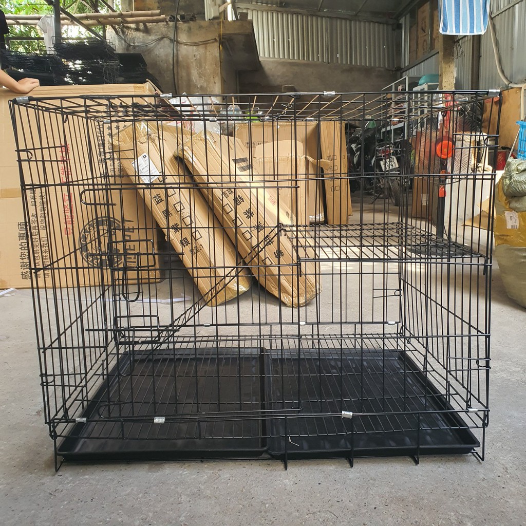 Lồng sơn tĩnh điện cho mèo 2 tầng kèm bánh xe 85*60*70cm | Shopee Việt Nam