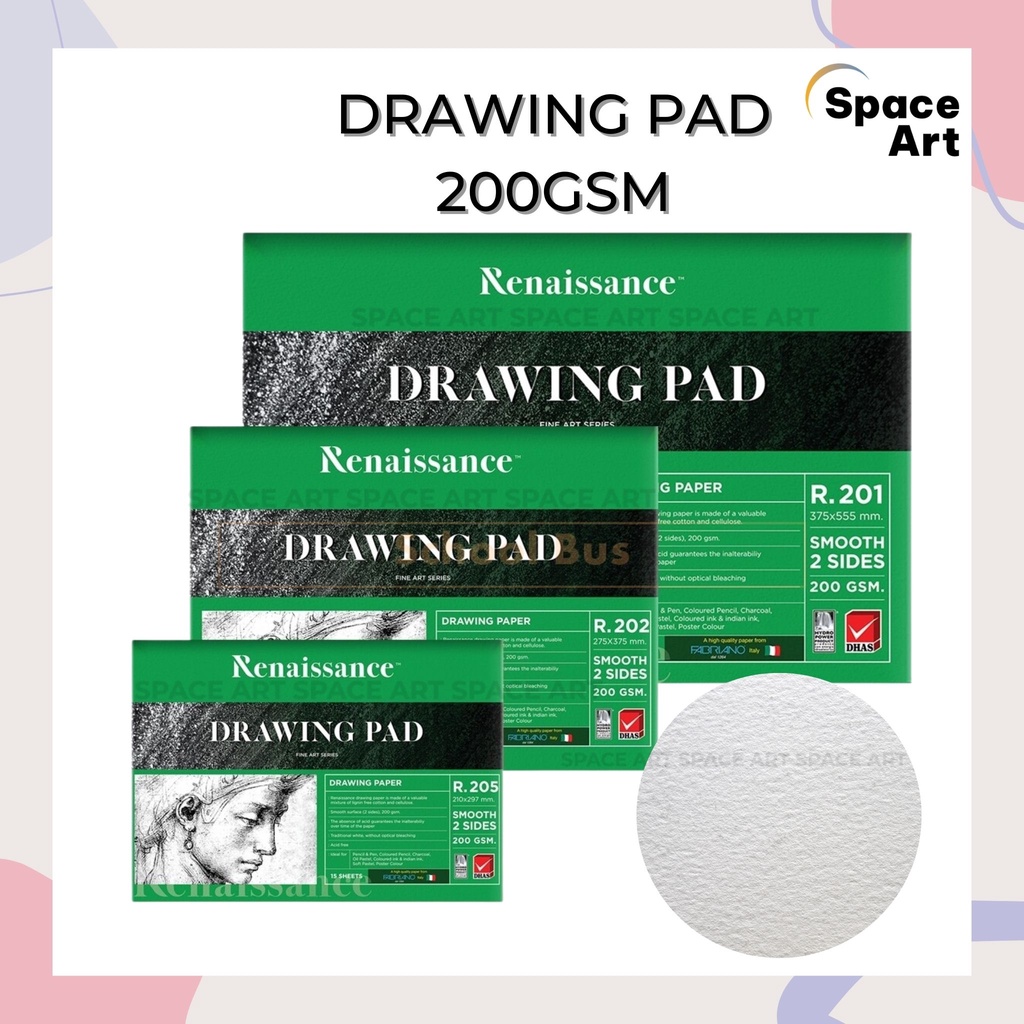 Tập Giấy Vẽ Renaissance 200gsm - Drawing Pad 200gsm | Shopee Việt Nam