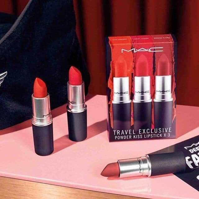 Set son MAC travel KIT FULLSIZE màu hot BILL PHÁP | Shopee Việt Nam