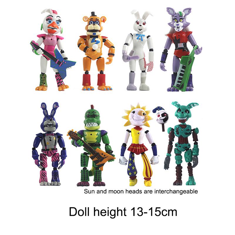 Set Five Night At Freddy Anime Fnaf Final Boss Freddy Toys Bonnie Bear ...