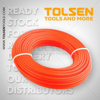 77654 cuộn dây cắt cỏ cam 2.4x15m tolsen | Shopee Việt Nam