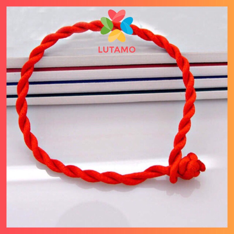 Vòng Dây Chỉ Đỏ May Mắn Đeo Tay Chân LUTAMO | Shopee Việt Nam