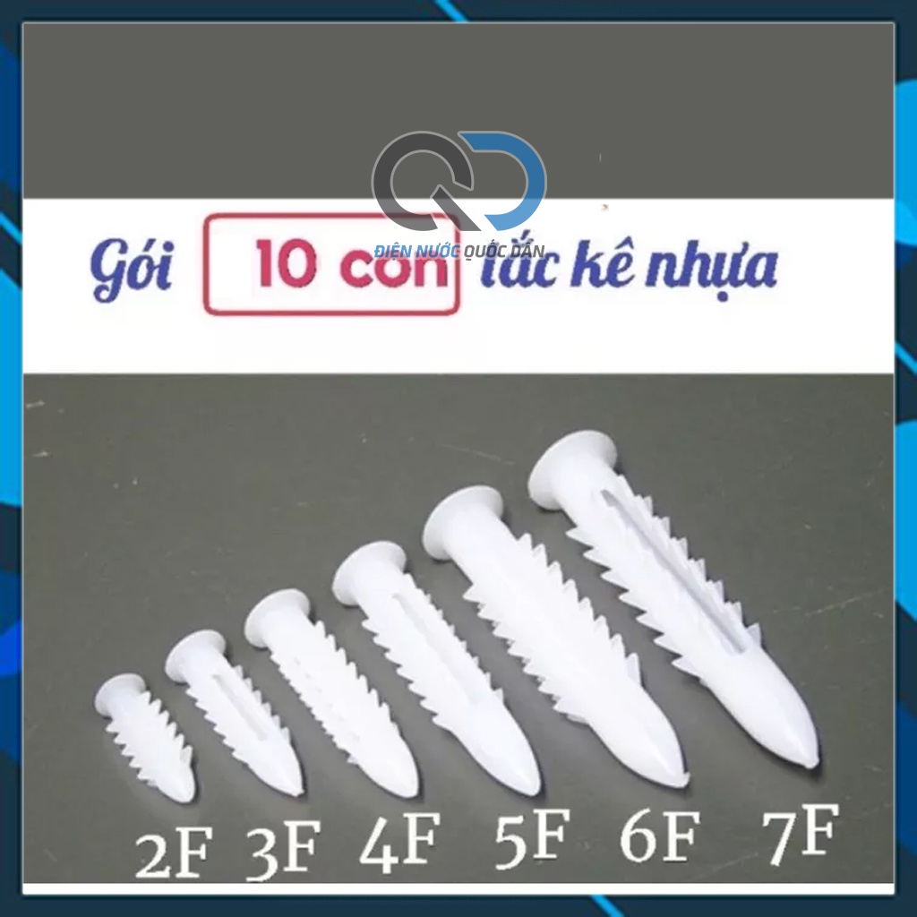 Tắc Kê Nhựa Đóng Tường Hàng Việt Nam Chất Lượng Cao 3F 4F 5F 6F 7F | Shopee Việt Nam