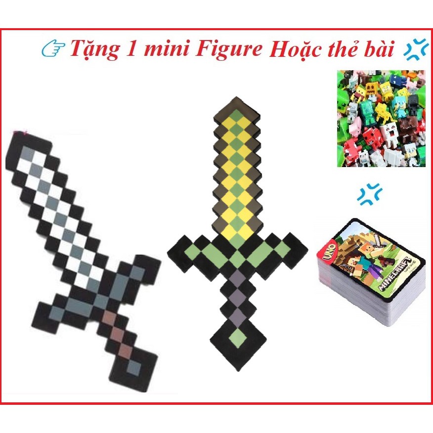 Combo 2 kiếm vàng sắt minecraft | Shopee Việt Nam