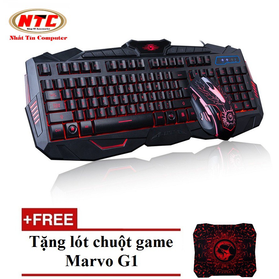 Bộ bàn phím và chuột Game Marvo KM400 Led 3 màu + Tặng lót chuột Marvo G1 | Shopee Việt Nam