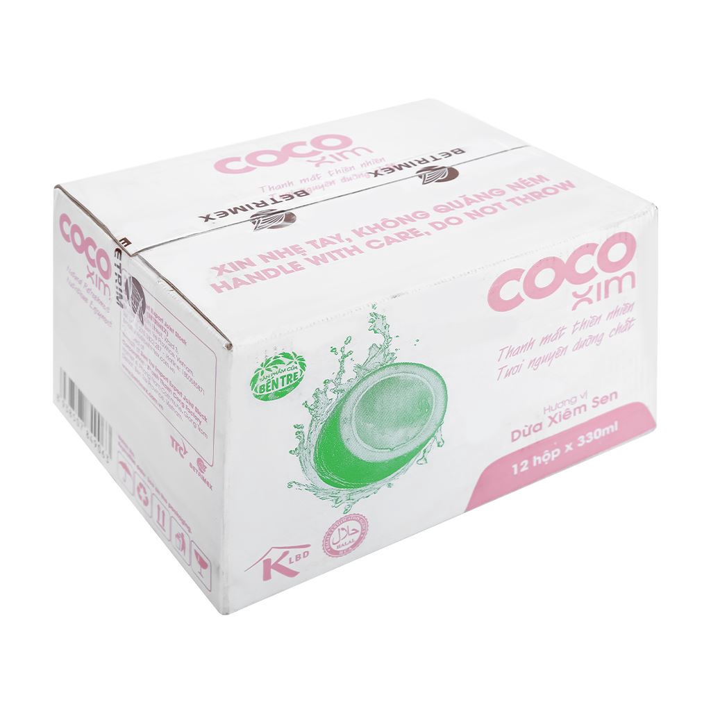 ThÙng 12 HỘp NƯỚc DỪa Cocoxim XiÊm Xanh XiÊm Sen Shopee Việt Nam