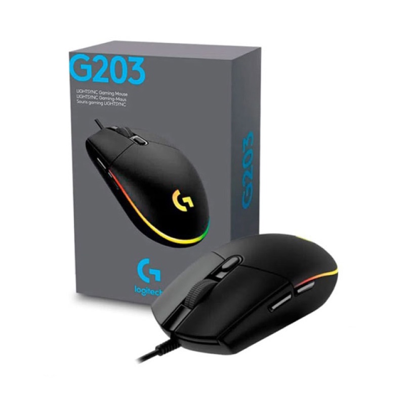 Chuột Gaming có dây Logitech G203 LightSync | Shopee Việt Nam