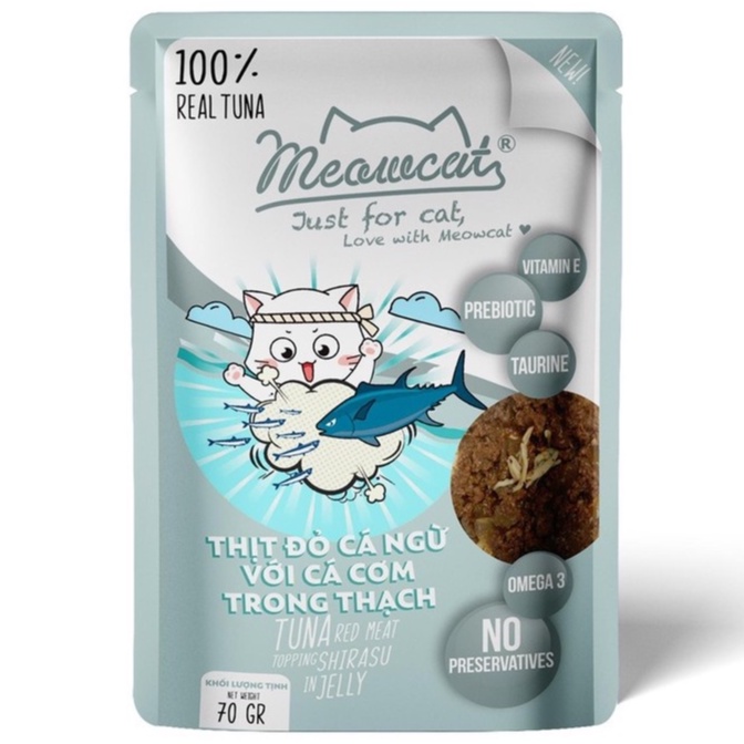 PATE CHO MÈO MEOWCAT 70G (gói) | Shopee Việt Nam