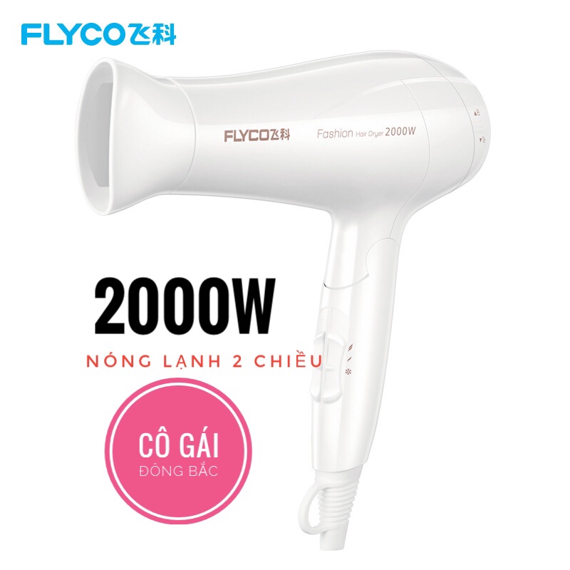 Máy sấy tóc 2 chiều nóng lạnh công suất 2000w FLYCO [CHÍNH HÃNG] | Shopee Việt Nam