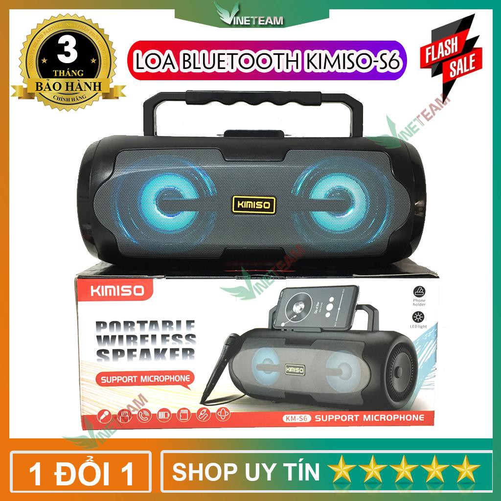 Loa Bluetooth Karaoke Xách Tay Kimiso KM-S1 / KM-S2 / KM-S3 / KM-S6(Đen) | Shopee Việt Nam