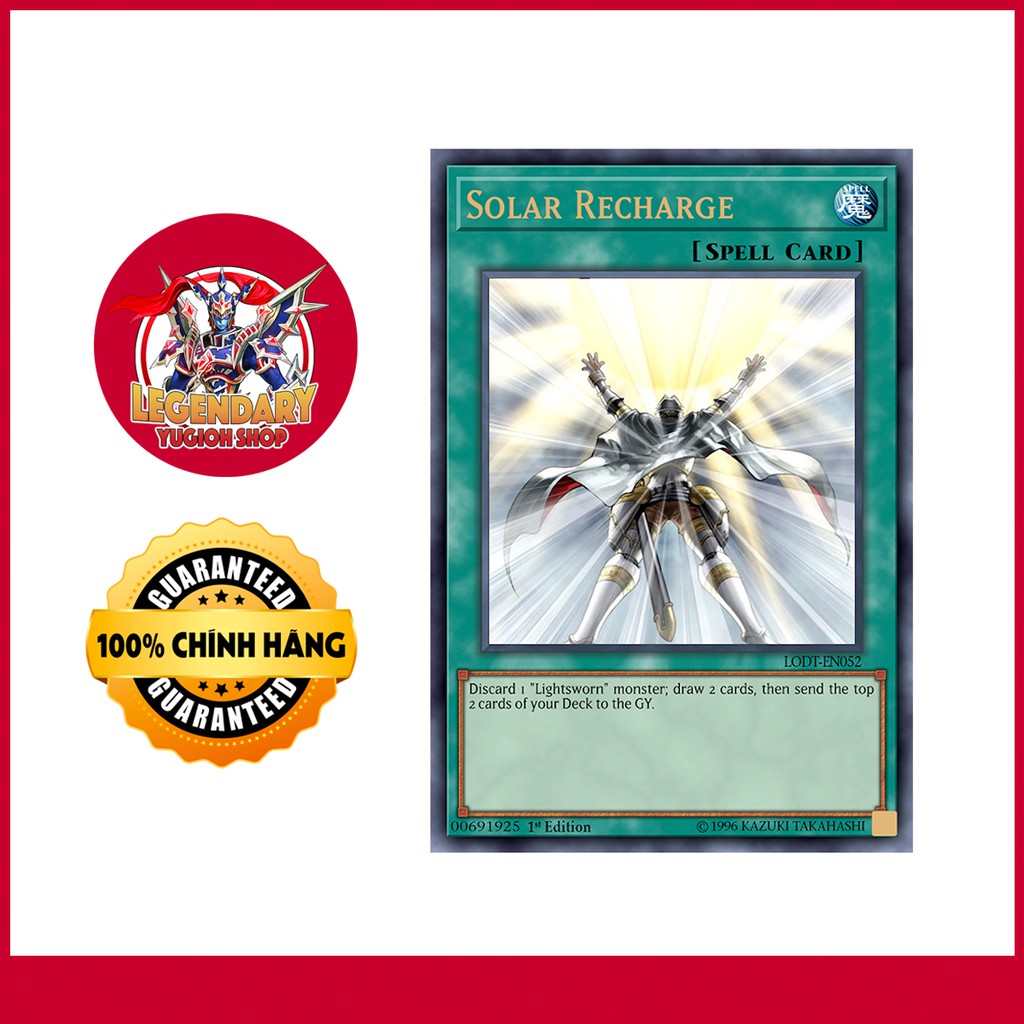 [Thẻ Bài Yugioh Chính Hãng] Solar Recharge | Shopee Việt Nam