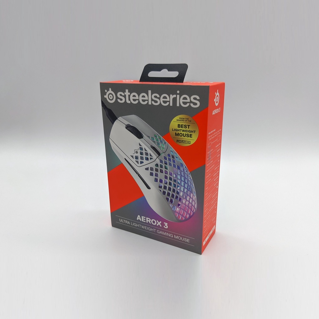Chuột có dây Aerox 3 chơi game siêu nhẹ led RGB - Steelseries Aerox 3 ...