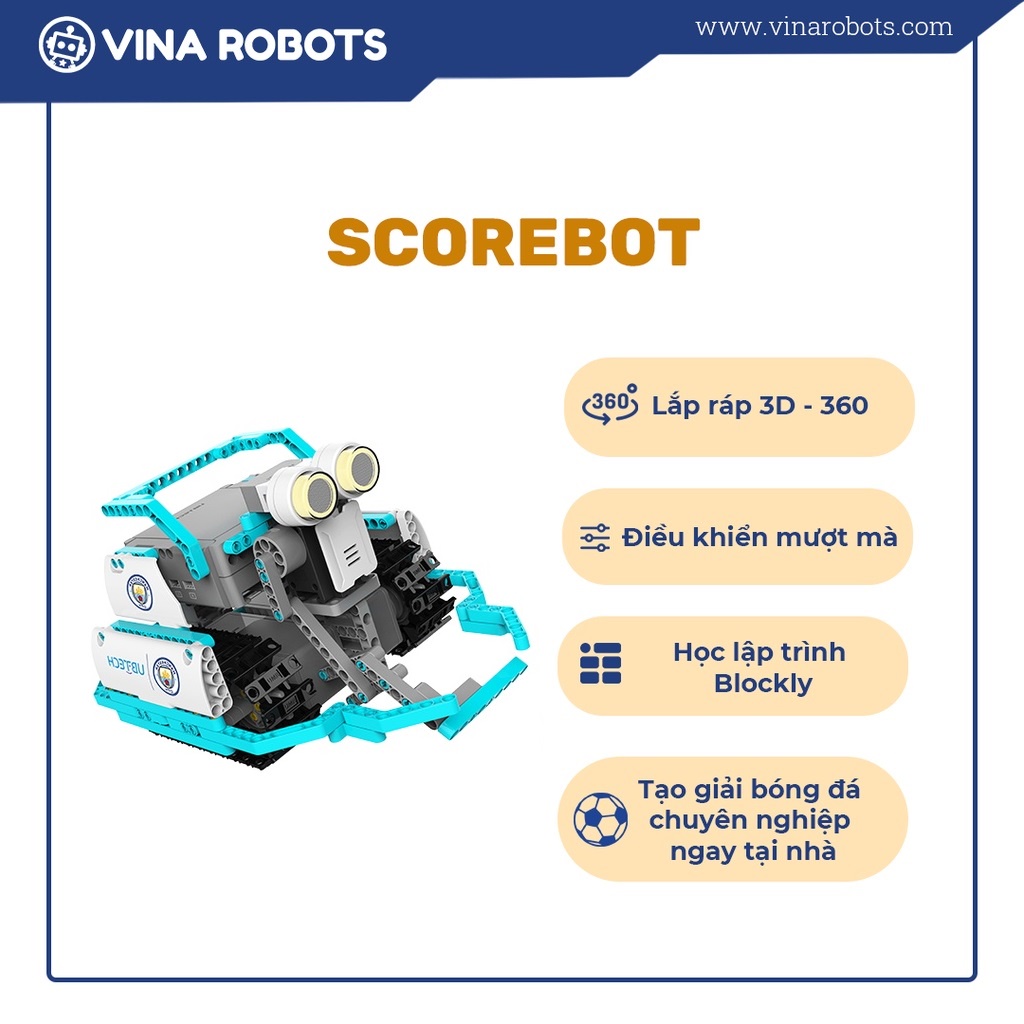 UBTECH JIMU ScoreBot - Robot giáo dục STEM - Robot lập trình thông minh ...