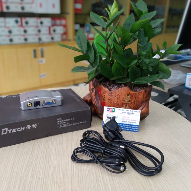 Bộ chuyển đổi vga sang av Dtech DT-7001 | Shopee Việt Nam