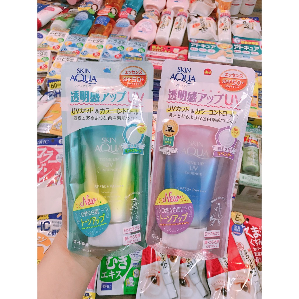 (DATE 2025) Kem Chống Nắng Skin Aqua Tone Up Essence Rohto Nhật Bản (HÀNG CHÍNH HÃNG MUA STORE ...