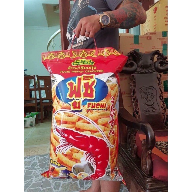 Bánh Snack Bimbim Tôm FUCHI Khổng Lồ 600g - Thái Lan | Shopee Việt Nam