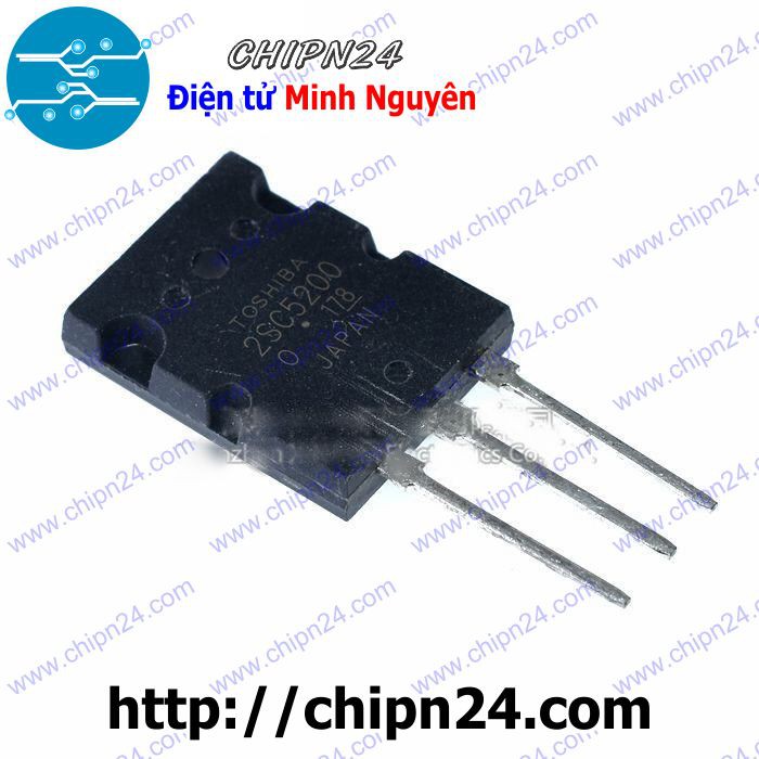 [1 CON] (KT1) Transistor C5200 TO-264 NPN 15A 230V (2SC5200 5200) | Shopee Việt Nam
