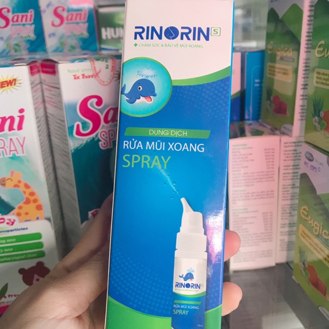 Rinorin spray 70ml xịt mũi rửa mũi xoang tiện lợi | Shopee Việt Nam