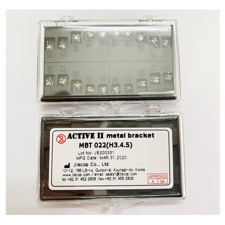 [Chính hãng] Mắc cài inox thường mini (Active: Metal bracket 022) (H3,4 ...