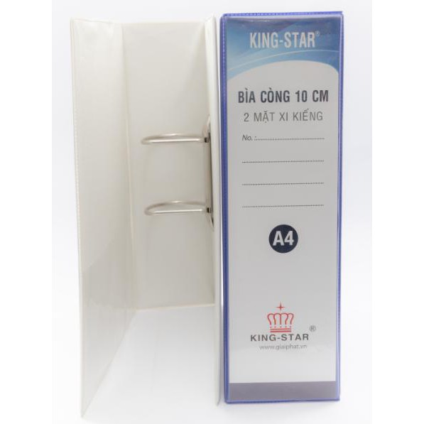 Bìa 2 còng 10cm xi kiếng A4 Kingstar (2 cái / bao) | Shopee Việt Nam