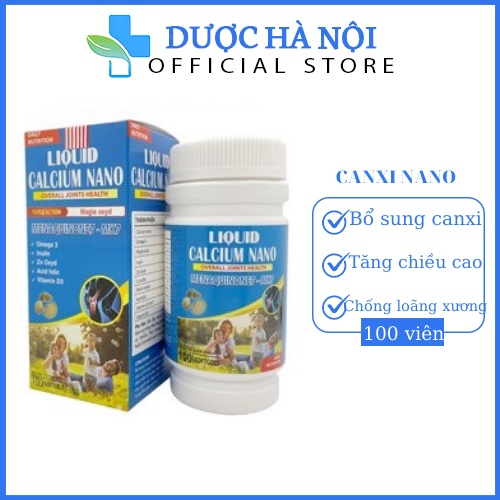 Liquid Calcium nano giúp phòng ngừa loãng xương, giúp xương chắc khỏe ...
