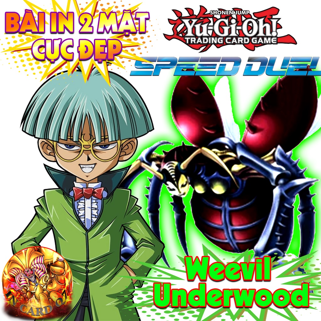 Deck Bài Yugioh Speed Duel Haga - Weevil Underwood [Bài in Cán Màng 2 ...