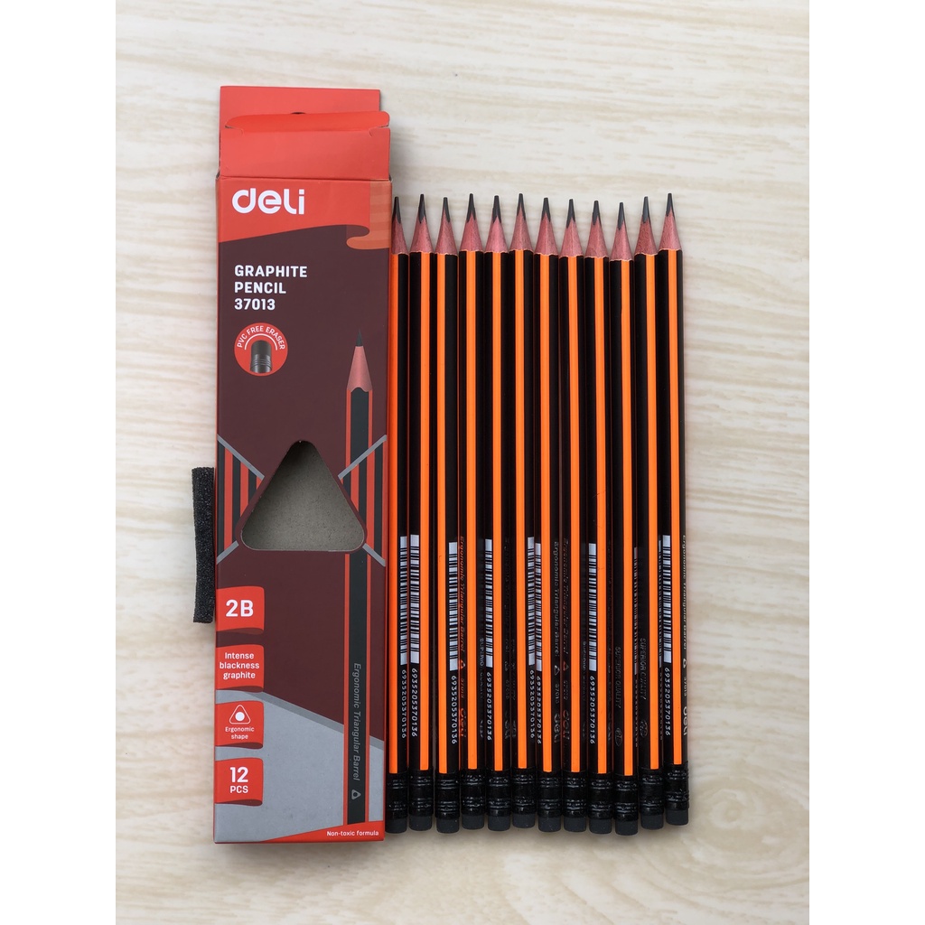 Bút Chì Gỗ 2B Deli 37013 | Shopee Việt Nam