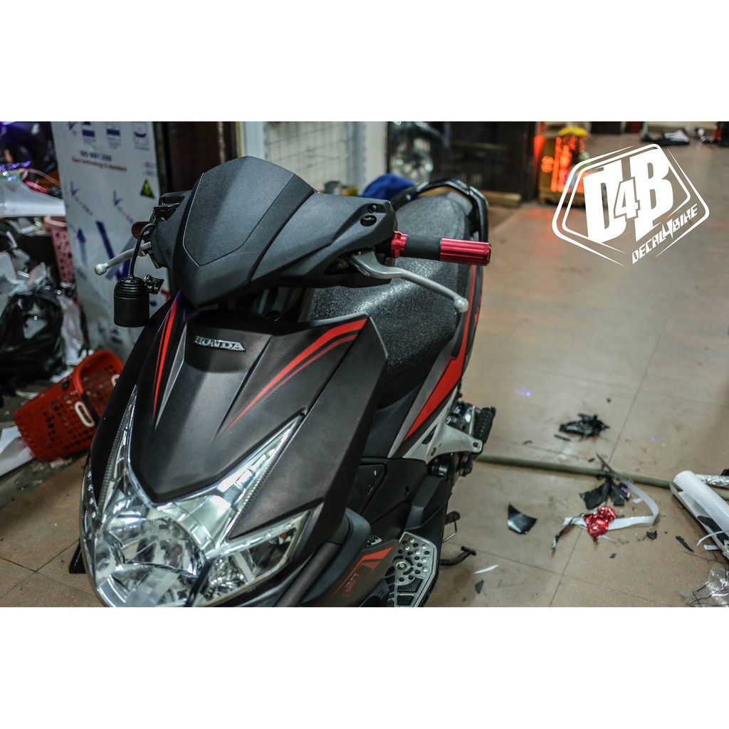 [D4B-Tem chuẩn xịn] Tem trùm xe Air Blade 2009 Black Edition | Shopee ...