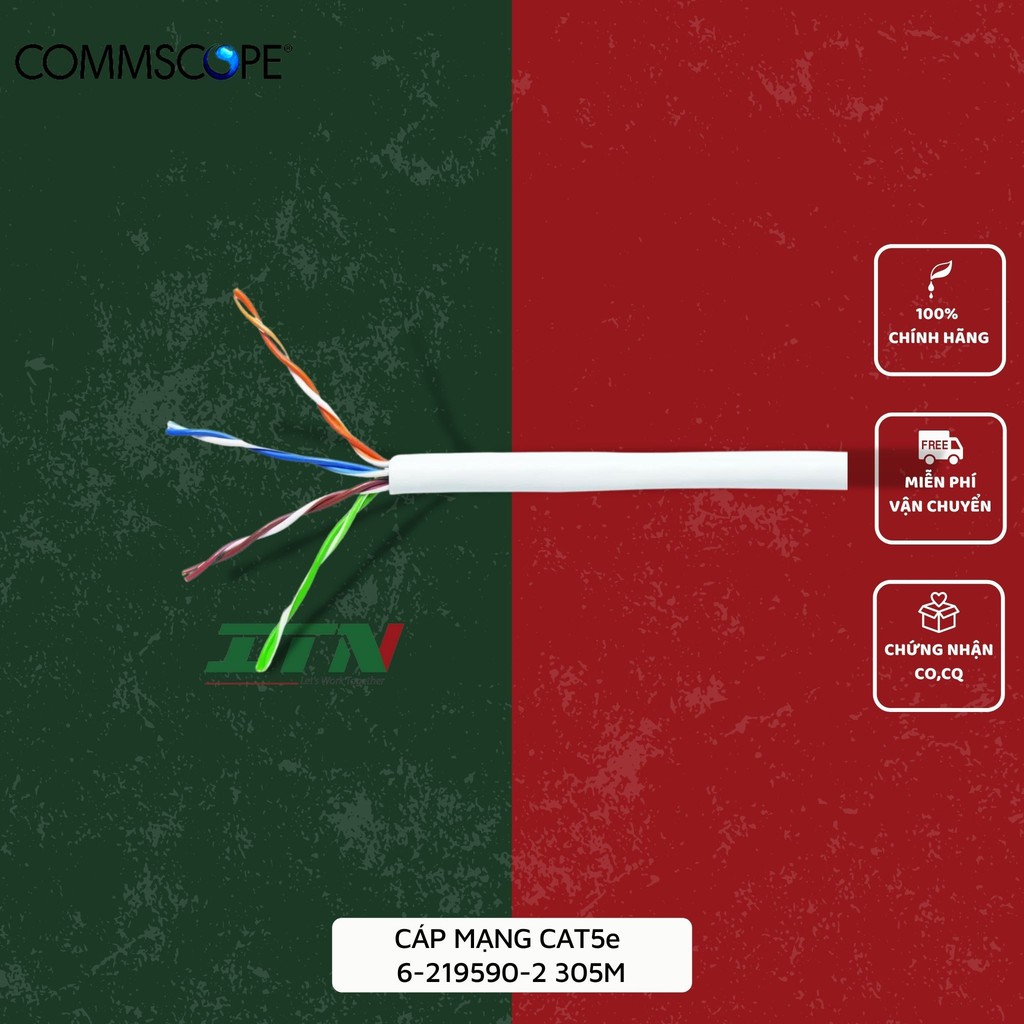 Cáp mạng cat5e Commscope 6-219590-2 HCM Chính hãng | Shopee Việt Nam