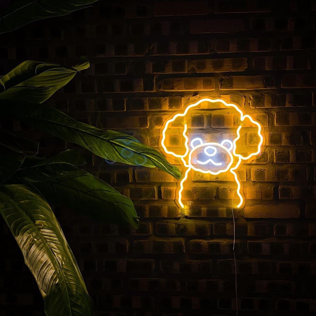[INEON] Đèn LED neon hình Poodle(kích thước 40x40cm) | Shopee Việt Nam