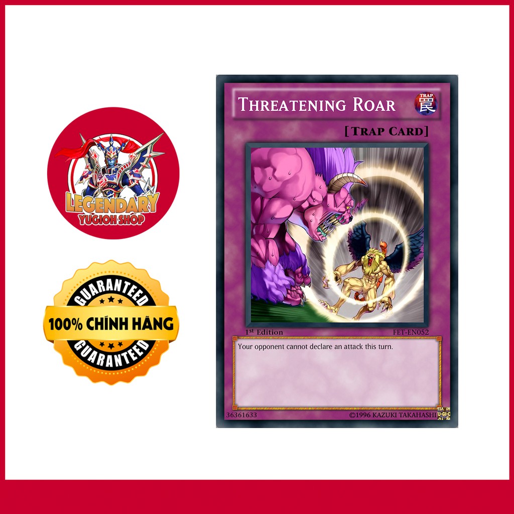 [Thẻ Bài Yugioh Chính Hãng] Threatening Roar | Shopee Việt Nam