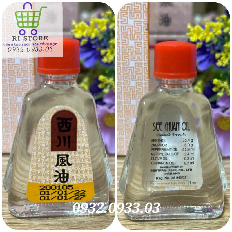 Dầu gió Thái Lan Siang Pure Oil nước trắng 7cc | Shopee Việt Nam