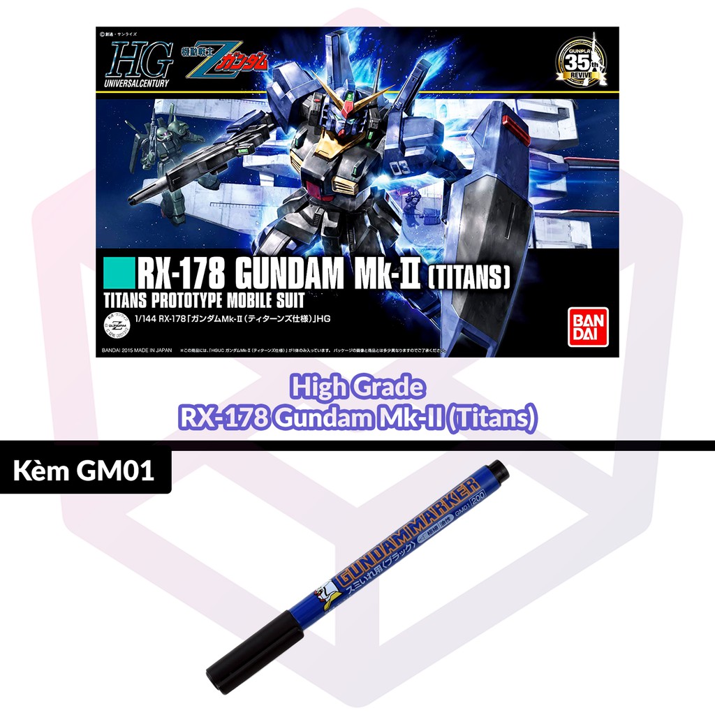 Mô Hình Gundam Bandai HG 194 RX-178 Gundam Mk-II (Titans) 1/144 UC [GDB] [BHG] | Shopee Việt Nam