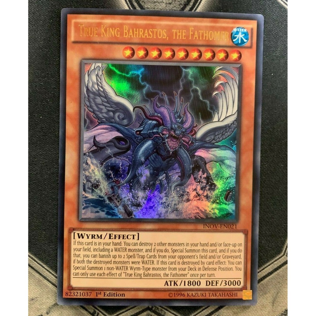 Bài Yugioh - True King Bahrastos The Fathomer (Ultra Rare) | Shopee Việt Nam