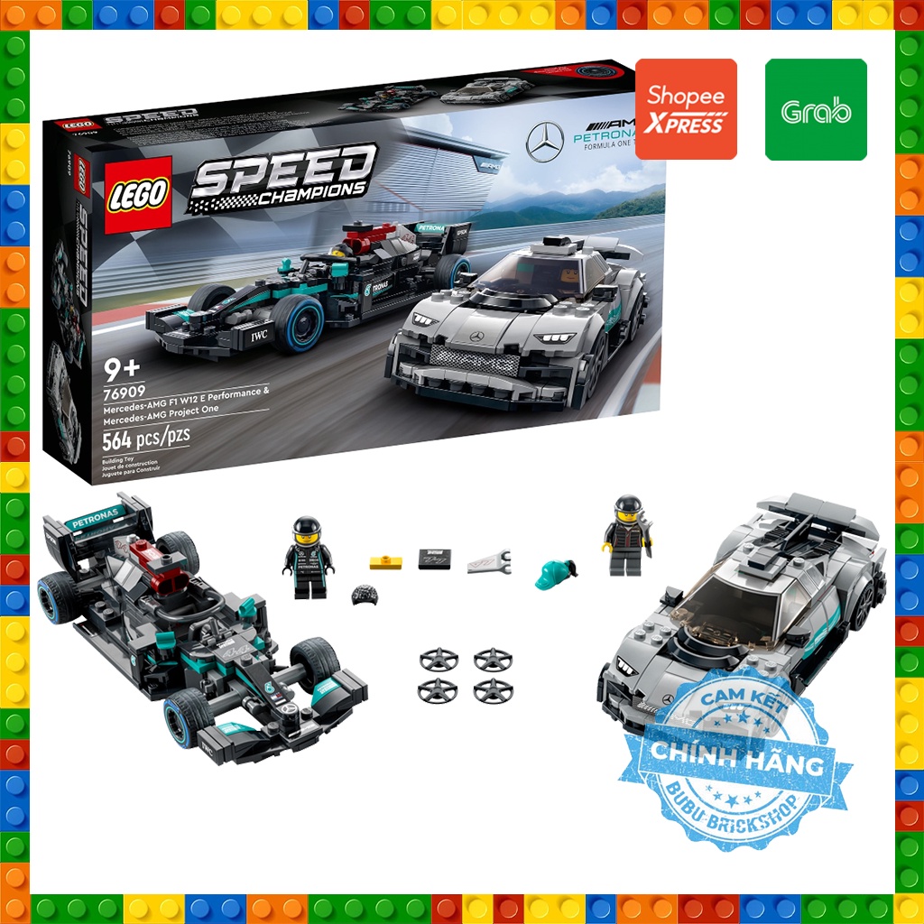 Lego Speed Champions 76909 - Bộ xếp hình Lego Xe đua Mercedes-AMG F1 ...