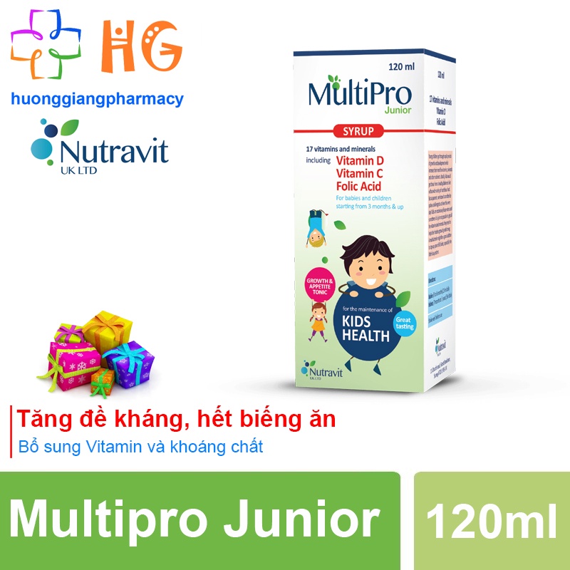 MultiPro Junior Bổ sung Vitamin và khoáng chất thiết yếu cho cơ thể giúp trẻ tăng cường sức đề ...