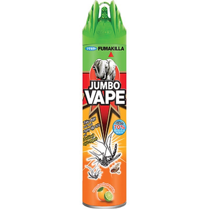 BÌNH XỊT MUỖI JUMBO VAPE FIK HƯƠNG CAM CHANH DẠNG CHAI 600ml | Shopee ...