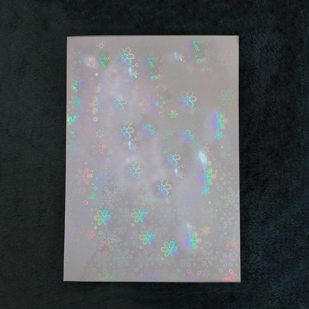 Màng cán Hologram lấp lánh trang trí sticker, toploader Size A4 ...