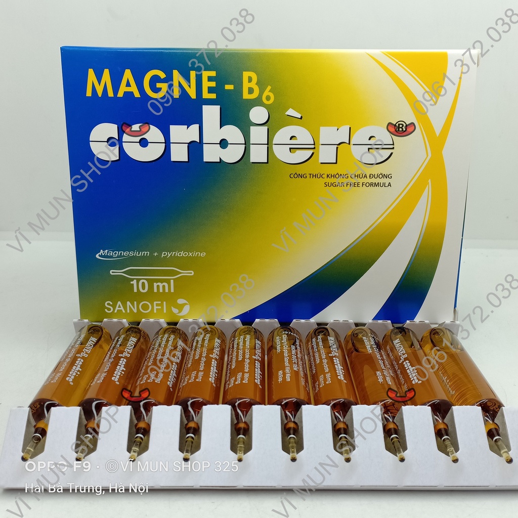 Ống uống Magne B6 Corbiere hộp 10 ống | Shopee Việt Nam