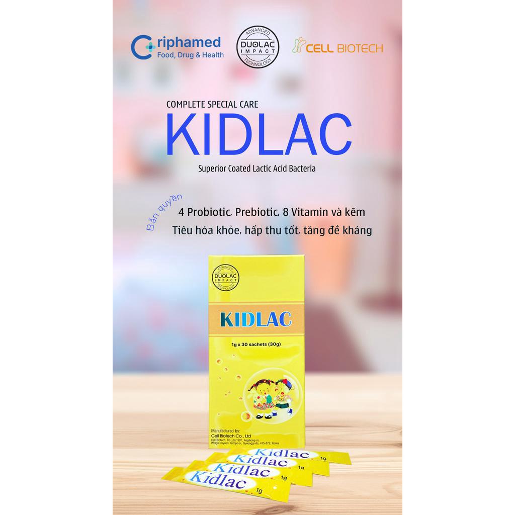 Men vi sinh hỗ trợ tiêu hóa cho trẻ KIDLAC ( hộp 30 gói ) | Shopee Việt Nam
