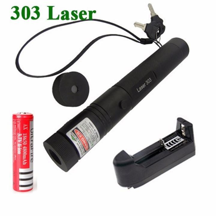 Đèn Pin Laser 303, Đèn Pin laser siêu sáng , Đèn pin laze Tia xanh lá ...